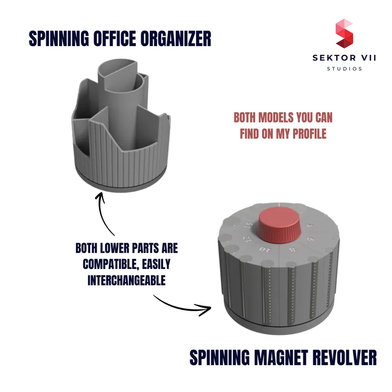 Magnet Organizer / Magnet Dispenser / Magnet Revolver (modular) by ...