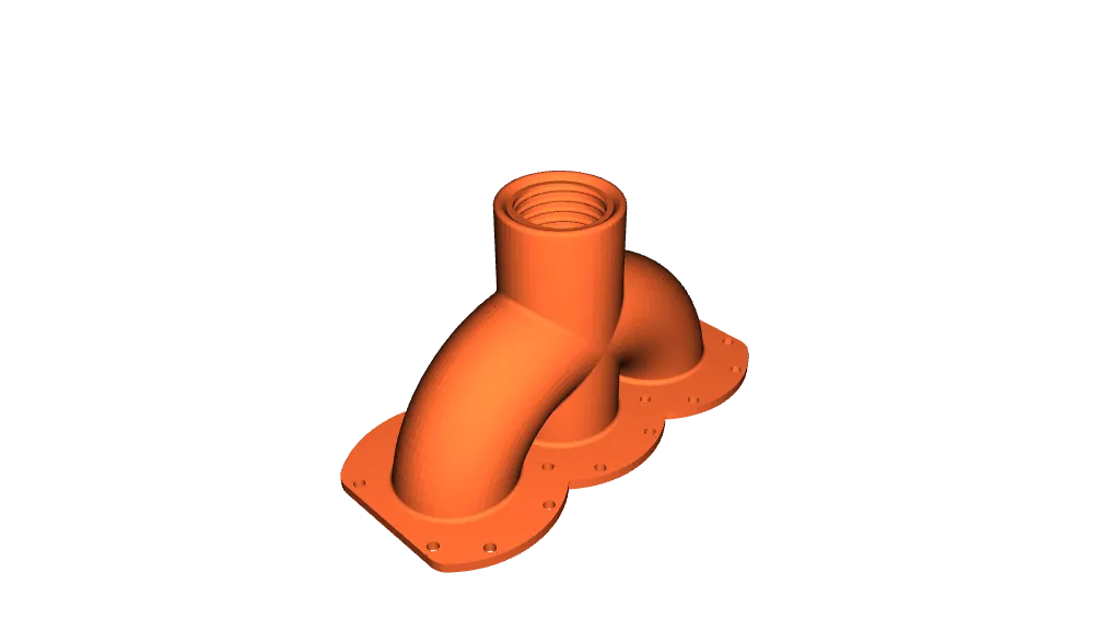 3way distribution with blast gate by michi_gecko | Download free STL ...