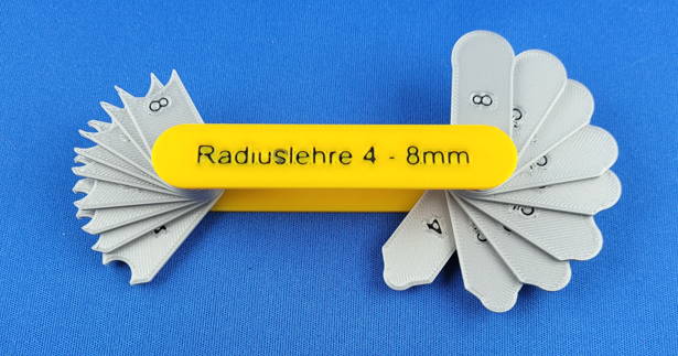Radiuslehre 4 - 8mm by Blacky51 | Download free STL model | Printables.com