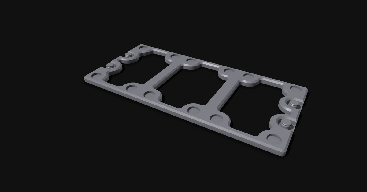 Base Pieces for 7 Segment Displays by Steven Keller | Download free STL ...