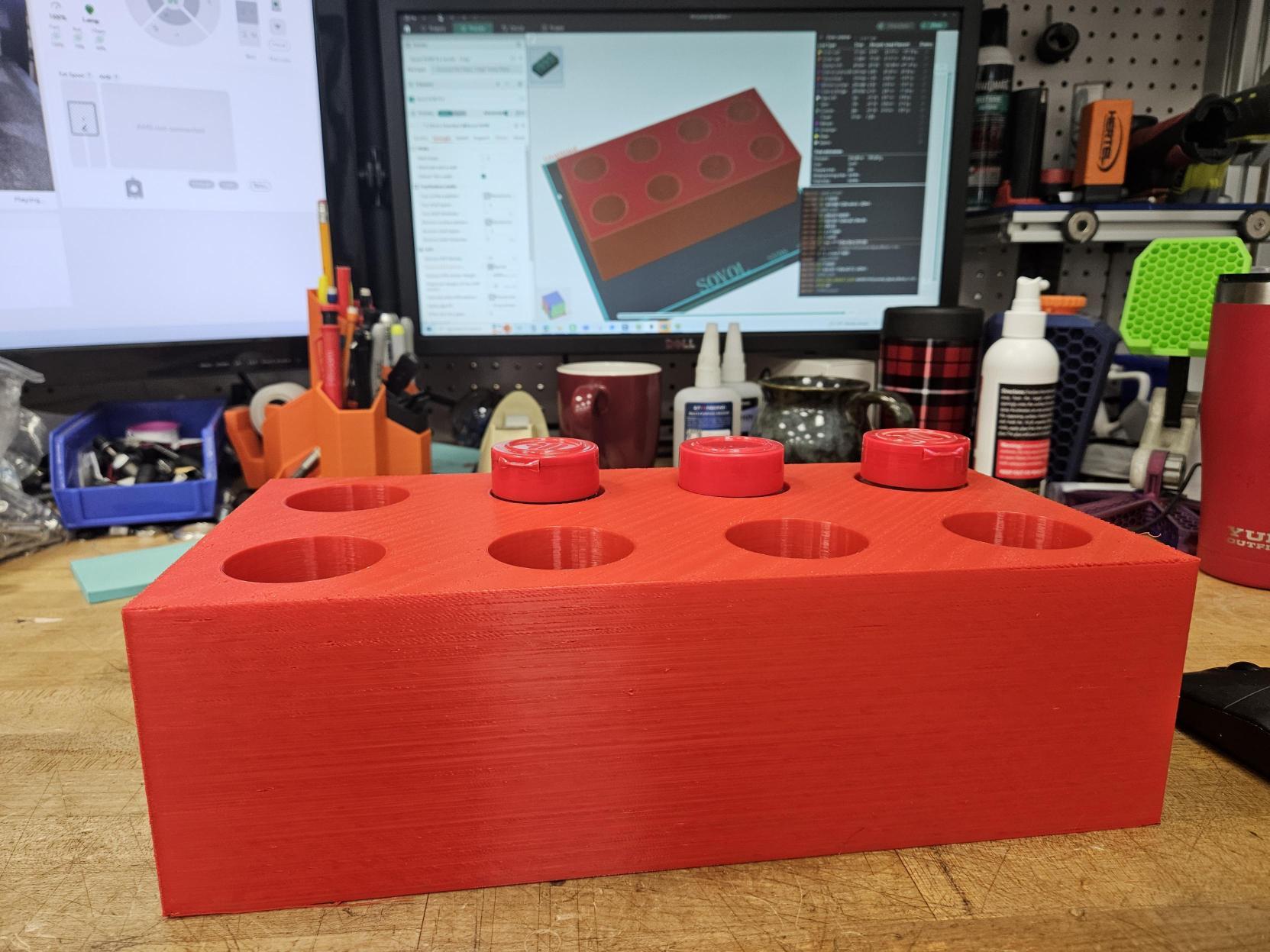 Lego Block Storage for McCormick Spice Jars by John Carter | Download free STL model ...