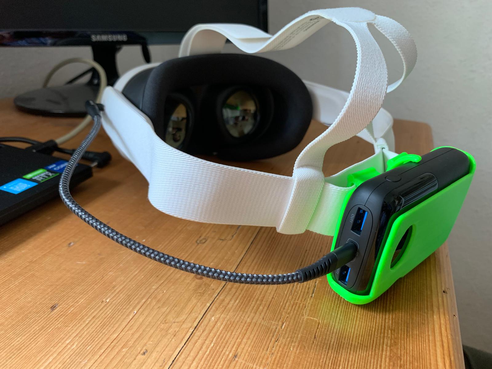 Optimized power bank holder for Quest 3 head strap. by Link Mix ...