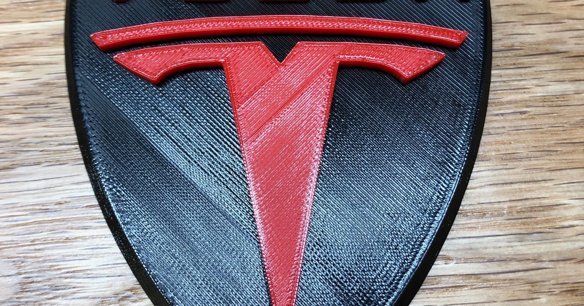 Tesla Logo - MMU2 - Multi Color by BootStrap | Download free STL model ...