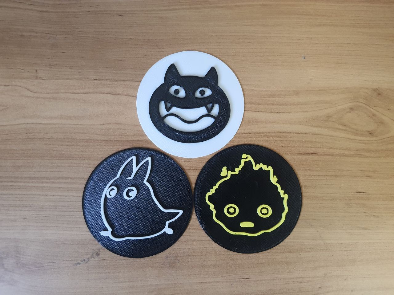 Ghibli Icon Coaster Set by A3J Print | Download free STL model ...