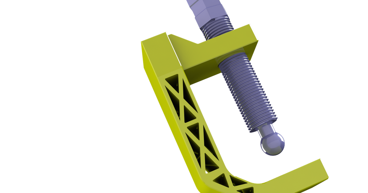 Strongest 3D Printed Clamp by Strawhatcoder | Download free STL model ...