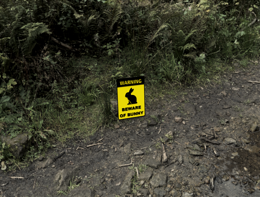 dangerous bunny sign by Armored wolf | Download free STL model ...