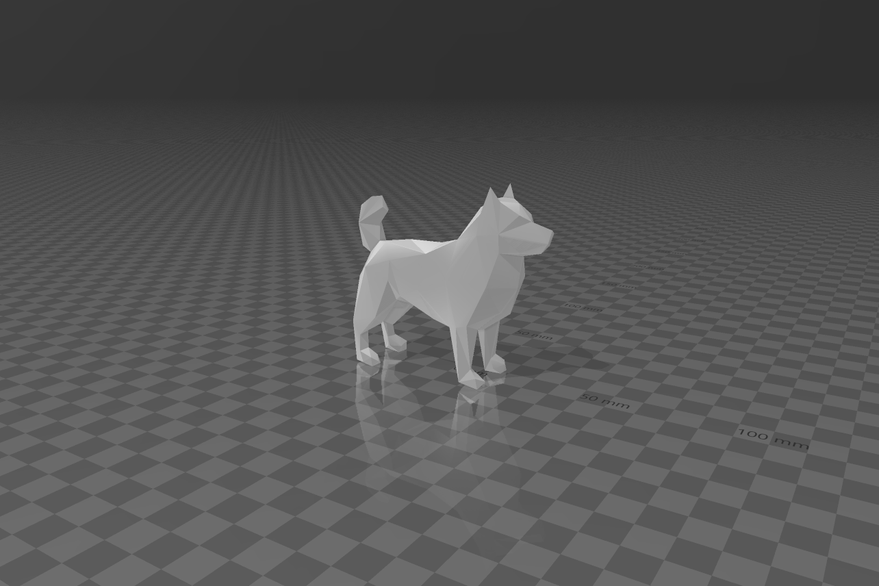 Low poly dog by razgvo.cz | Download free STL model | Printables.com