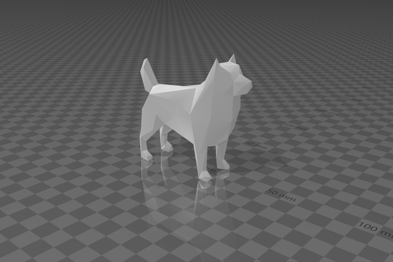 Low poly dog by razgvo.cz | Download free STL model | Printables.com