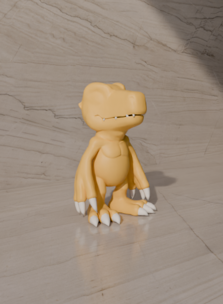 Agumon from Digimon (main character from the OG TV show) by Skeleton ...