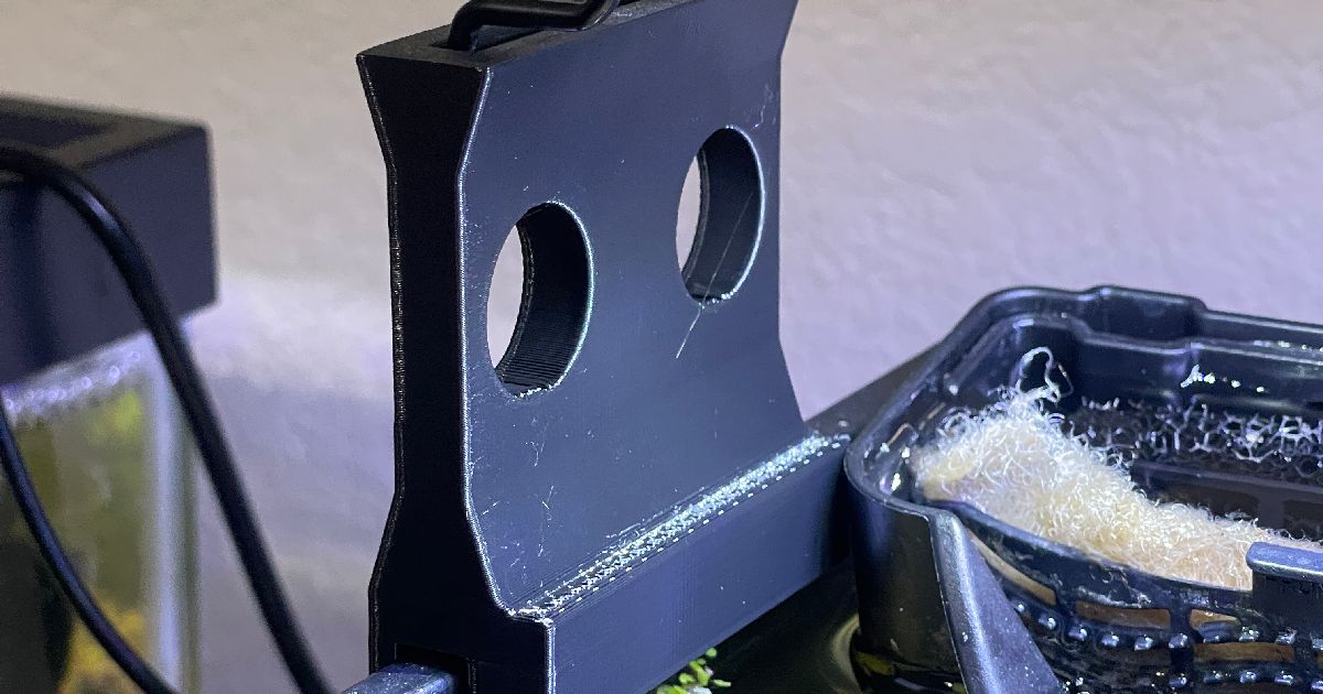 Aquarium Light Raiser (Rimmed) by Joeydoc1 | Download free STL model ...