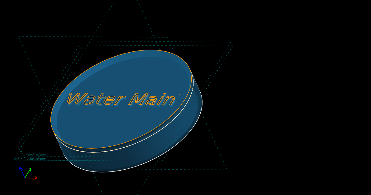 Cap for Water Main by High Desert Hacker | Download free STL model ...