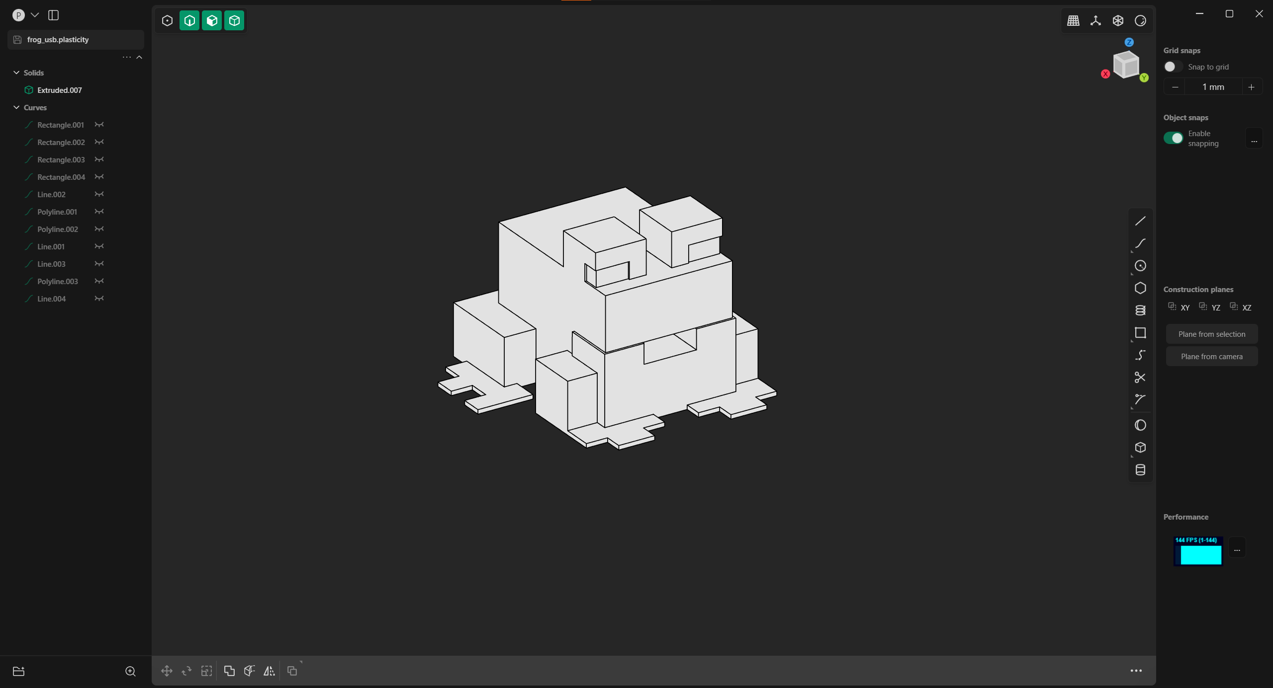 Minecraft Frog USB by ITGuyPrints | Download free STL model ...