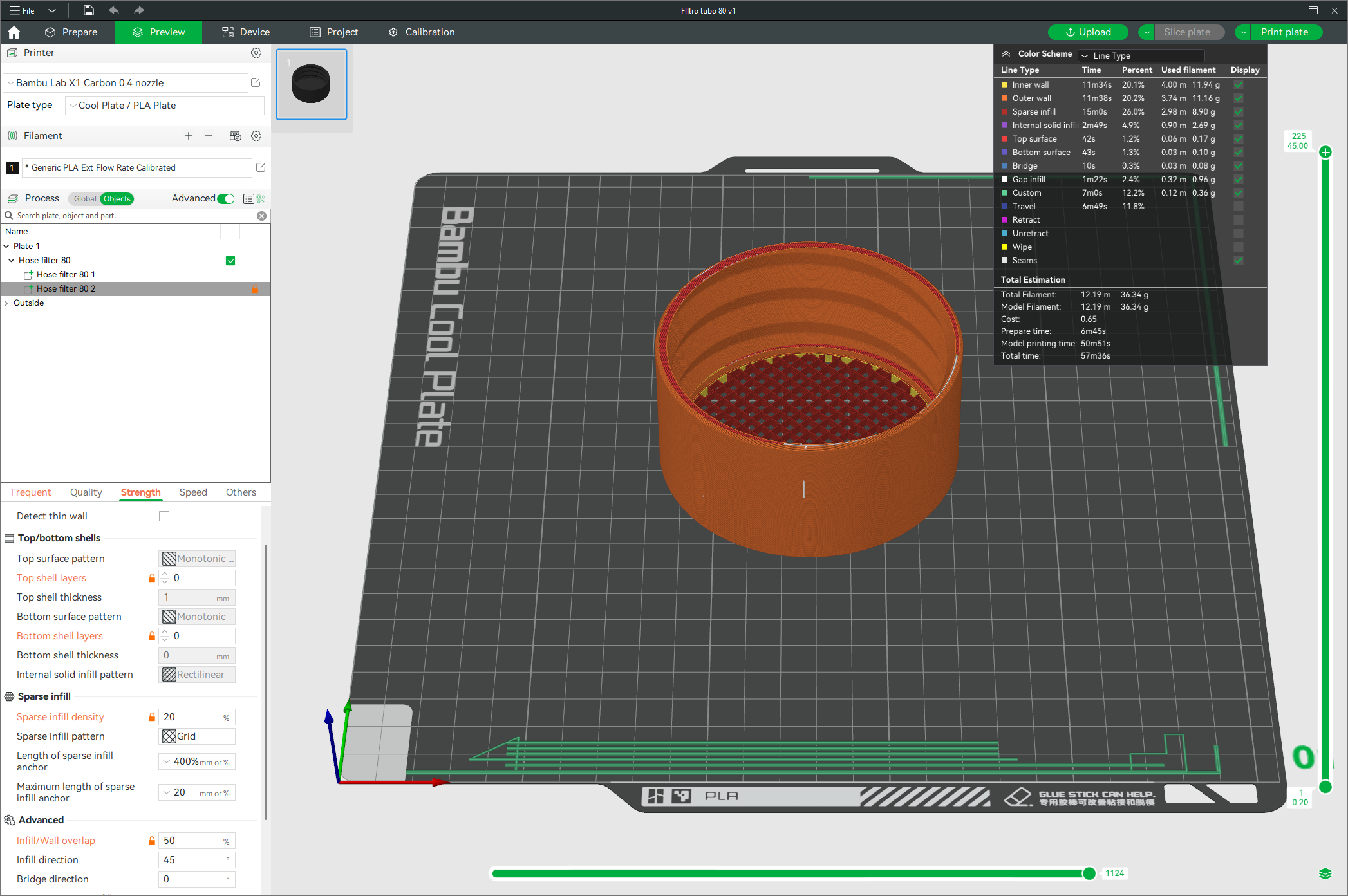 80mm Hose Coarse Filter Attachment - Screw-On Design by Patrick ...