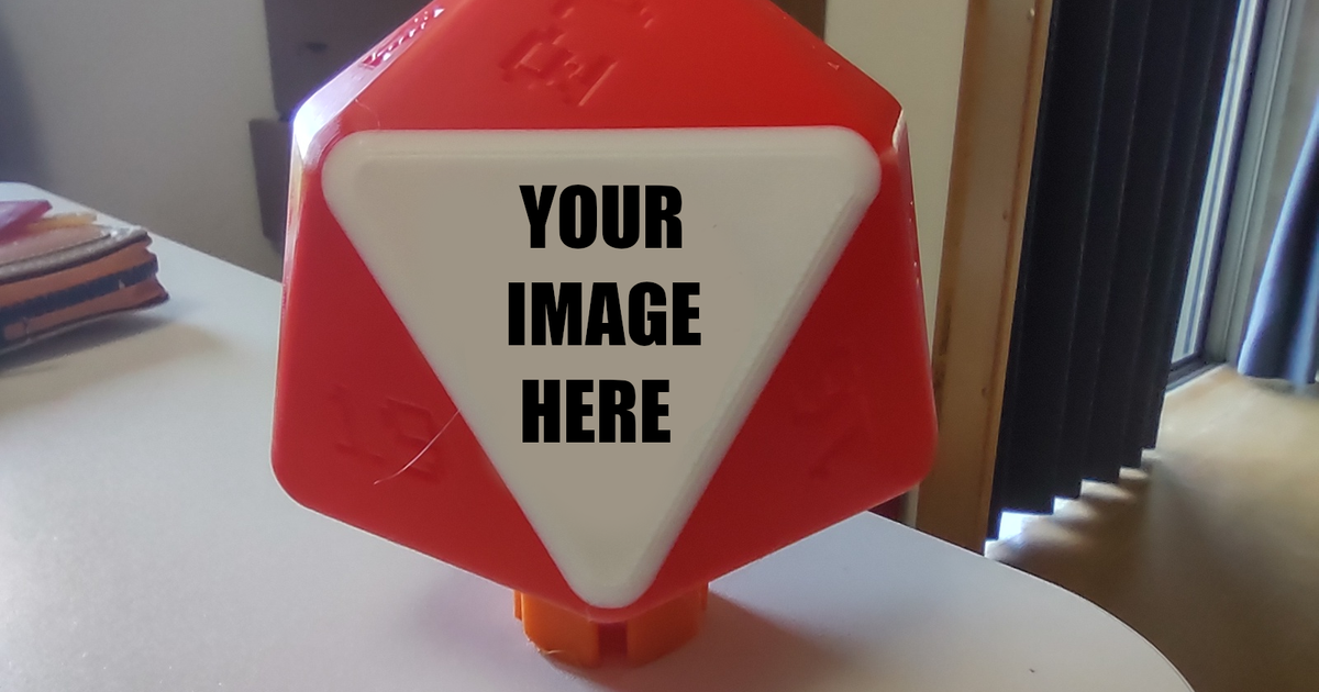 Customizable Giant D20 by CarlThePumpkinMan | Download free STL model ...