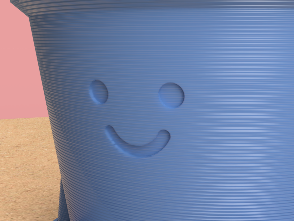 Smiley Guy Plant Pot by KAKI.3D | Download free STL model | Printables.com