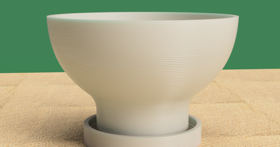 Mini Bowl Plant Pot by KAKI.3D | Download free STL model | Printables.com
