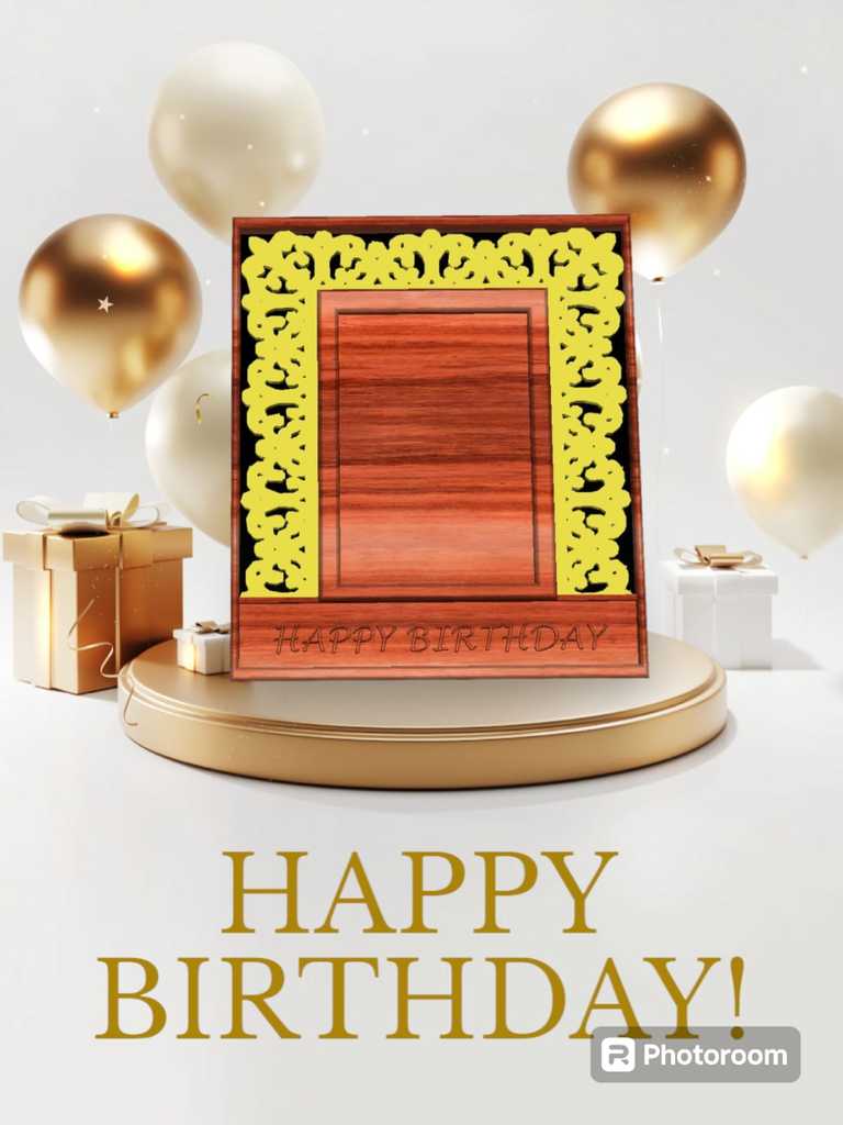 BIRTHDAY PICTURE FRAME: PERSONALIZED BIRTHDAY MEMORIES: SINGLE FILE 5 X ...