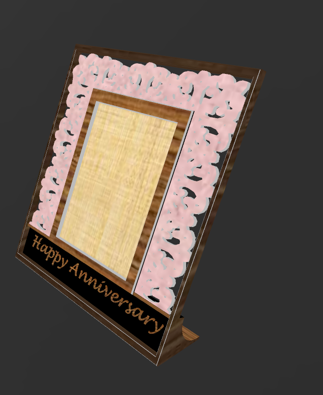 3D PRINTED PICTURE FRAME:ANNIVERSARY ELEGANCE:SINGLE FILE 5 X 7 INCH by ...