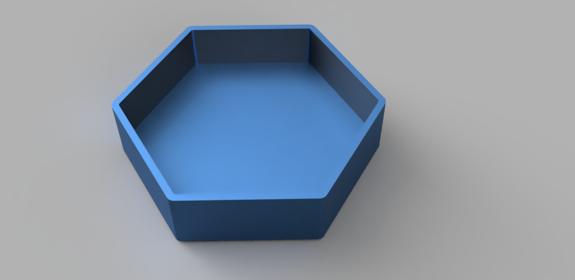 stackable hexagon tray (open design) by poesgamer | Download free STL ...