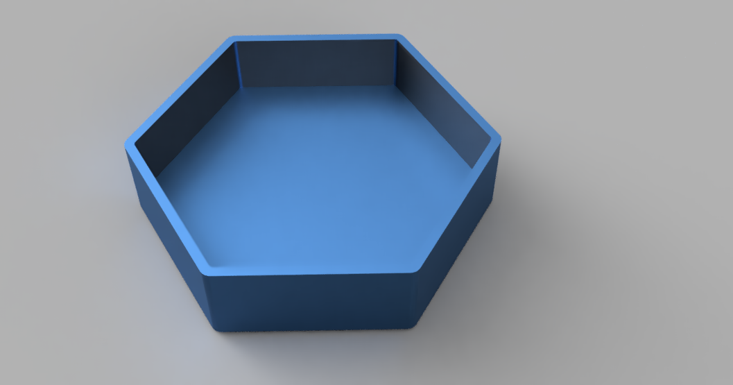 stackable hexagon tray (open design) by poesgamer | Download free STL model | Printables.com