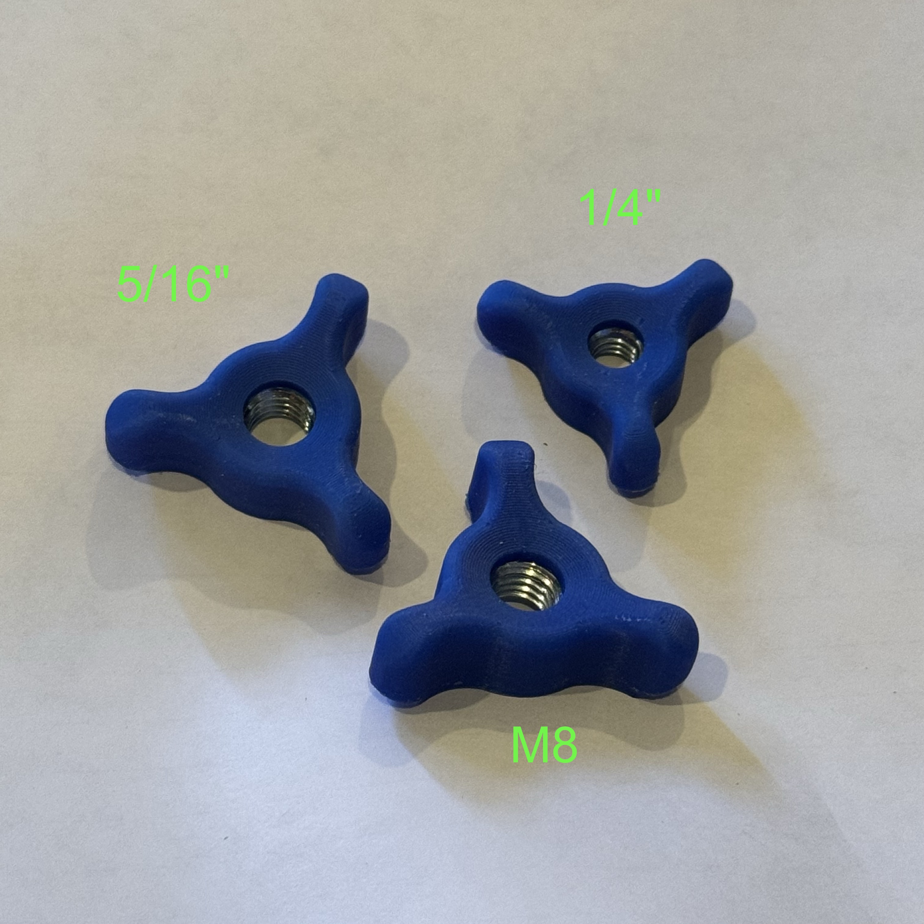 Wing Nut - Parametric Fusion 360 Model 1/4", 5/16", M8, custom by ...