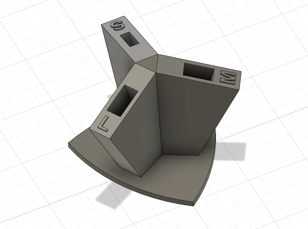 Triangle Scissor Holder 120 by adsw | Download free STL model ...