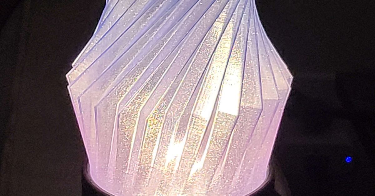 Decorative LED Table Lamp by Andrew Fiorello | Download free STL model ...