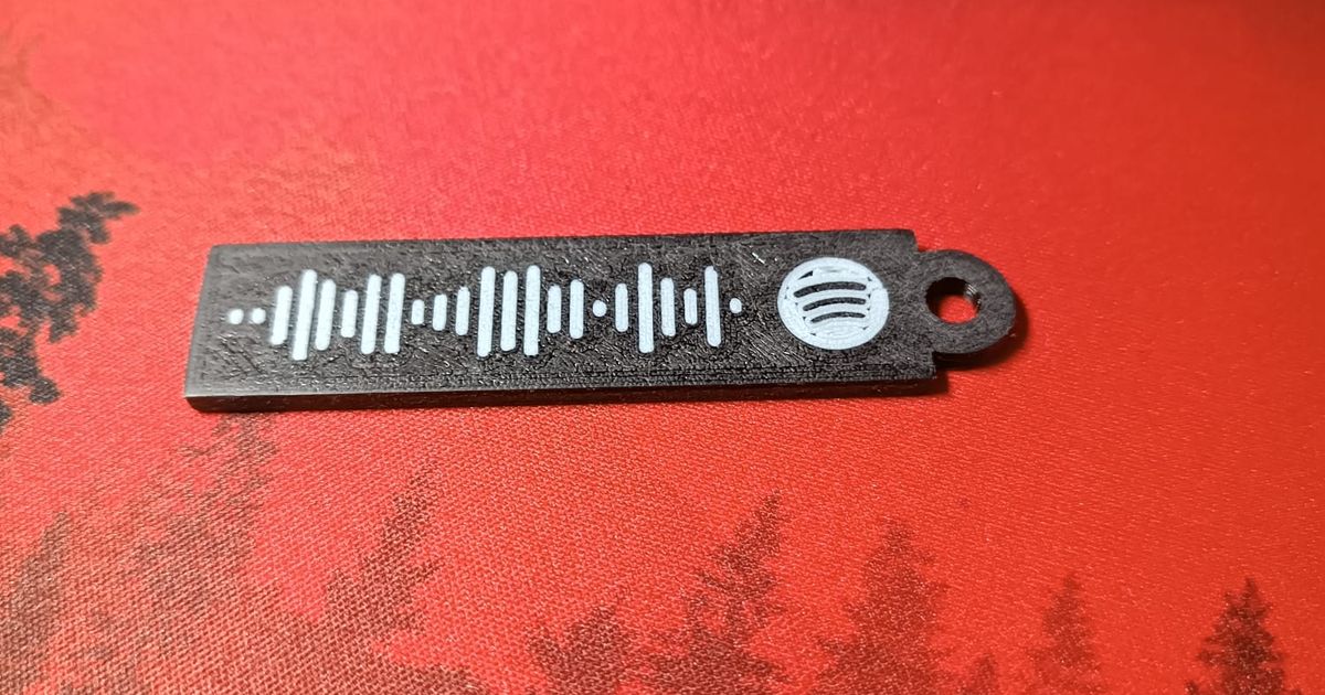 SPOTIFY KEYCHAIN CODE BASES by adriwi04 | Download free STL model ...