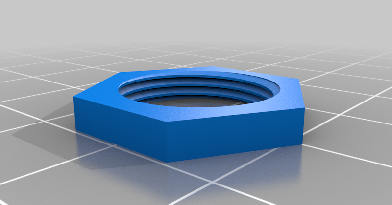 M12 M16 M20 Nut by firepower | Download free STL model | Printables.com