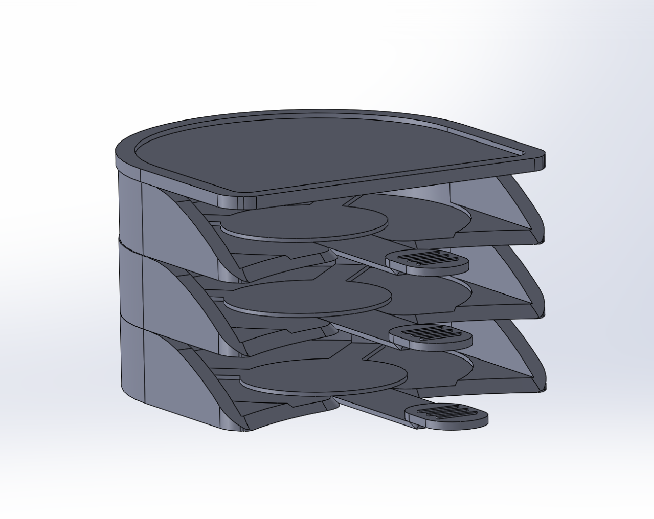 Stackable Petri-Dish Rack by Gowtham Suresh | Download free STL model ...