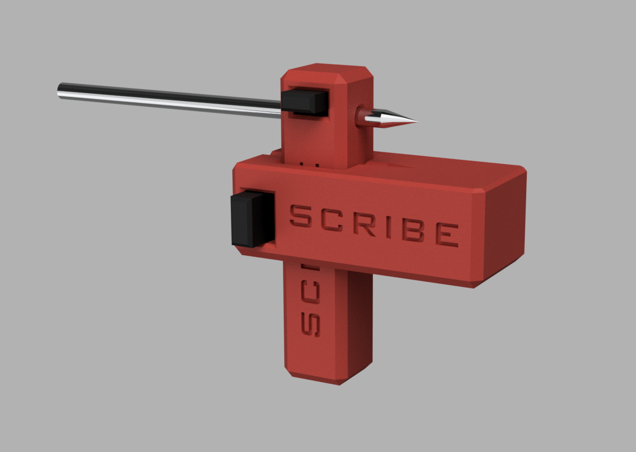 Adjustable Center Scribe by TigFur | Download free STL model ...