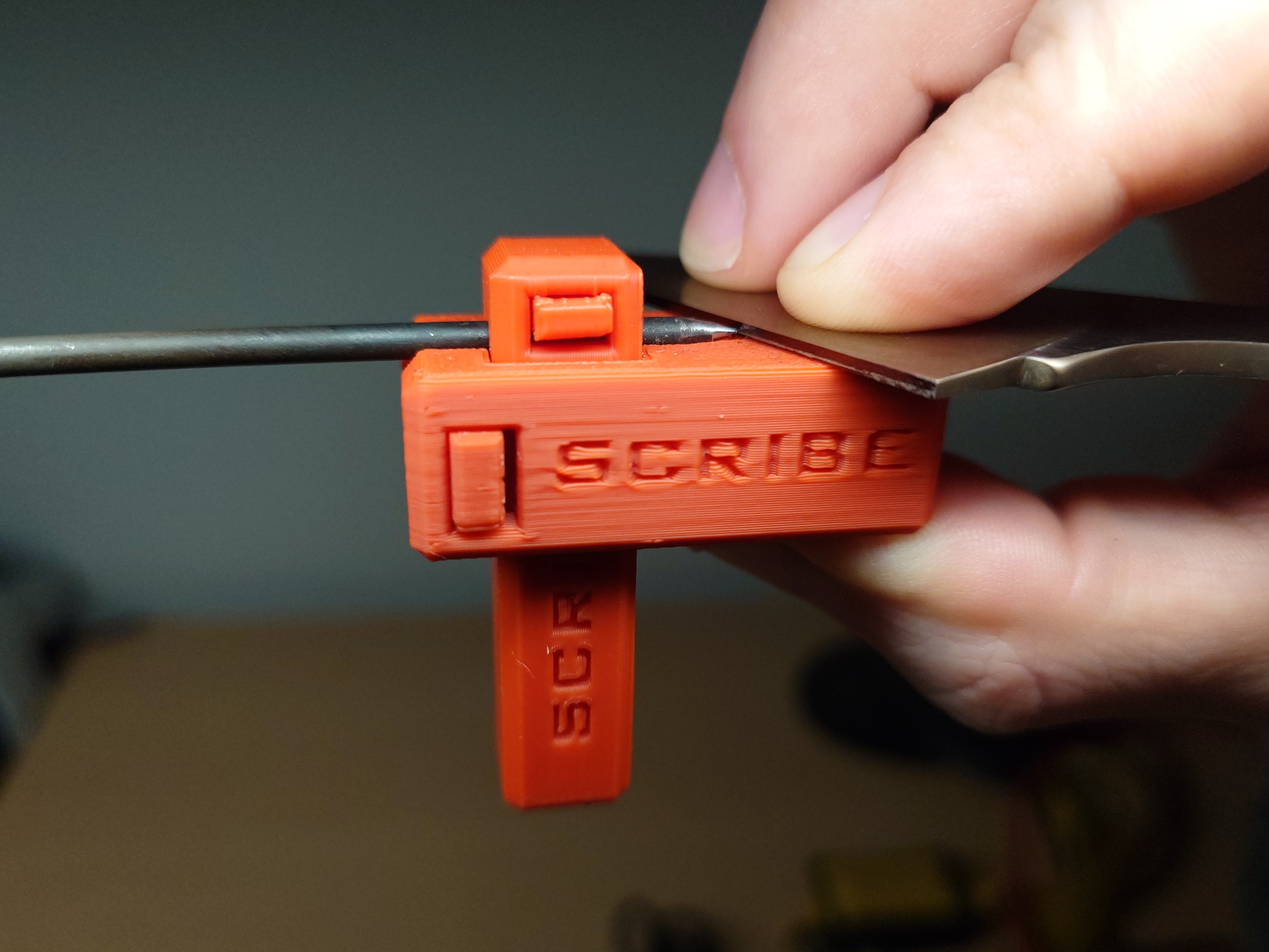 Adjustable Center Scribe by TigFur | Download free STL model | Printables.com