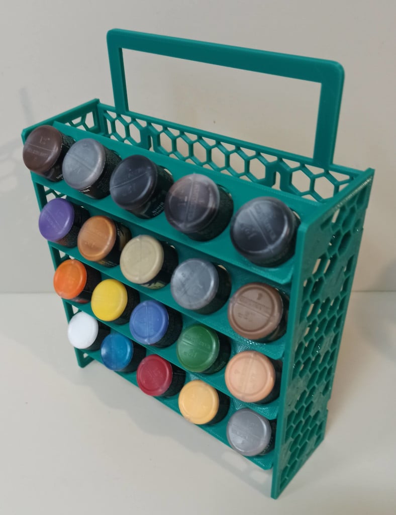 Miniature paint rack stand by Patopatoso | Download free STL model ...