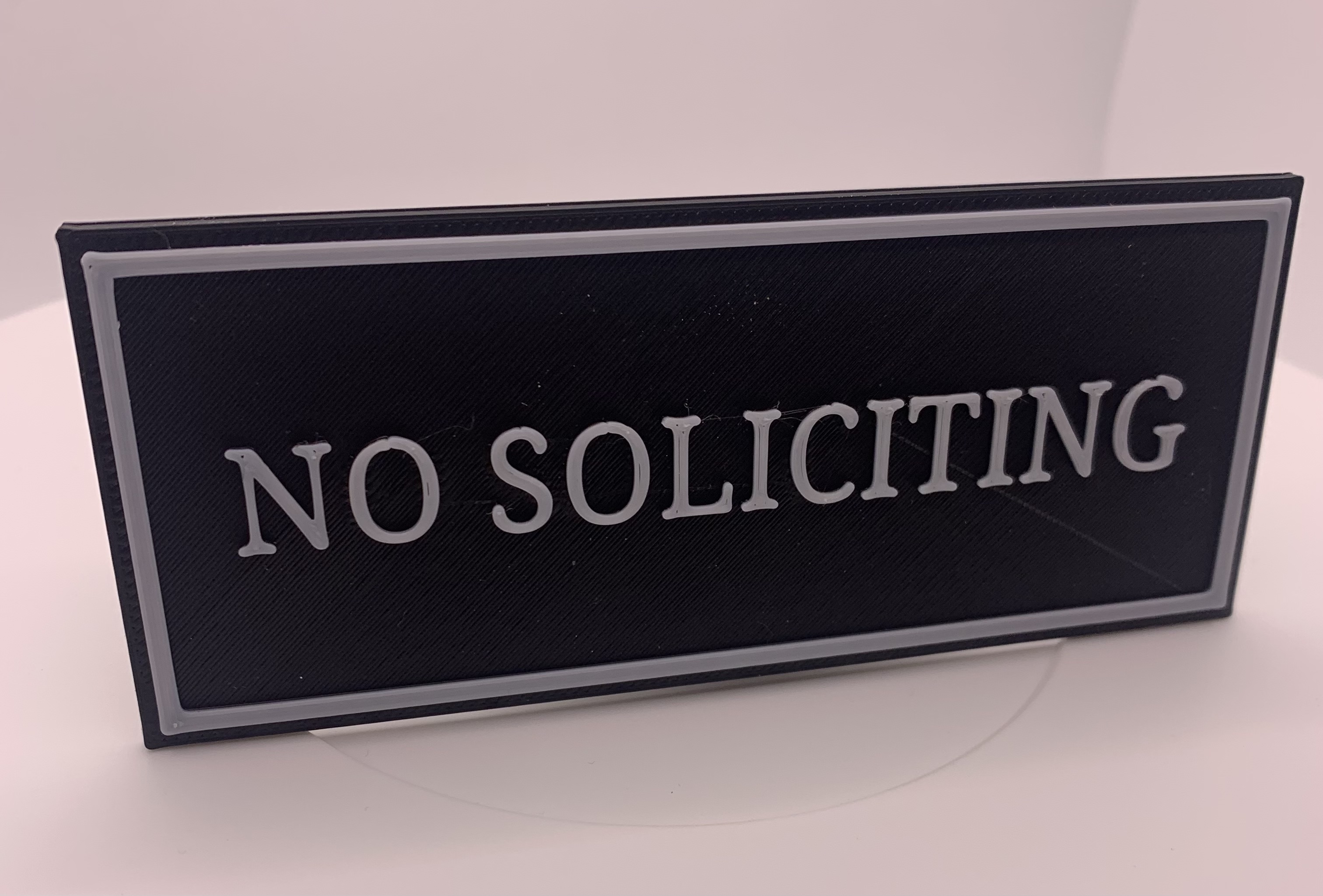 No Soliciting Sign by AJFiredog | Download free STL model | Printables.com