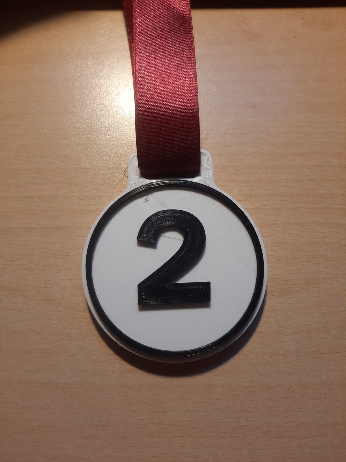 SIMPLE MEDAL FOR SECOND PLACE by Tadej Uranič | Download free STL model ...