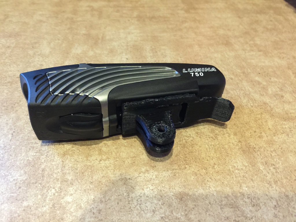 NiteRider Lumina GoPro Mount by w33ble | Download free STL model ...