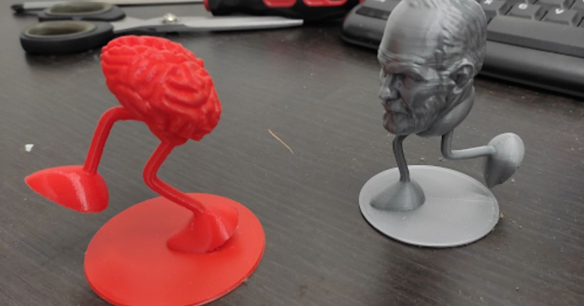 Freud and Brain by Tooner.it | Download free STL model | Printables.com