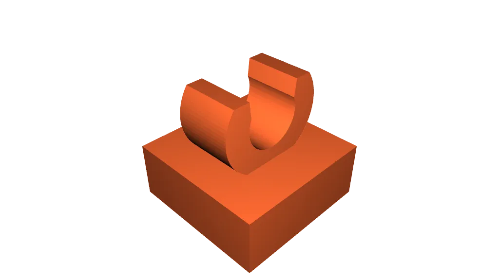 Lego Compatible (15712.dat) Tile 1 x 1 with Clip (Thick C-Clip) by ...