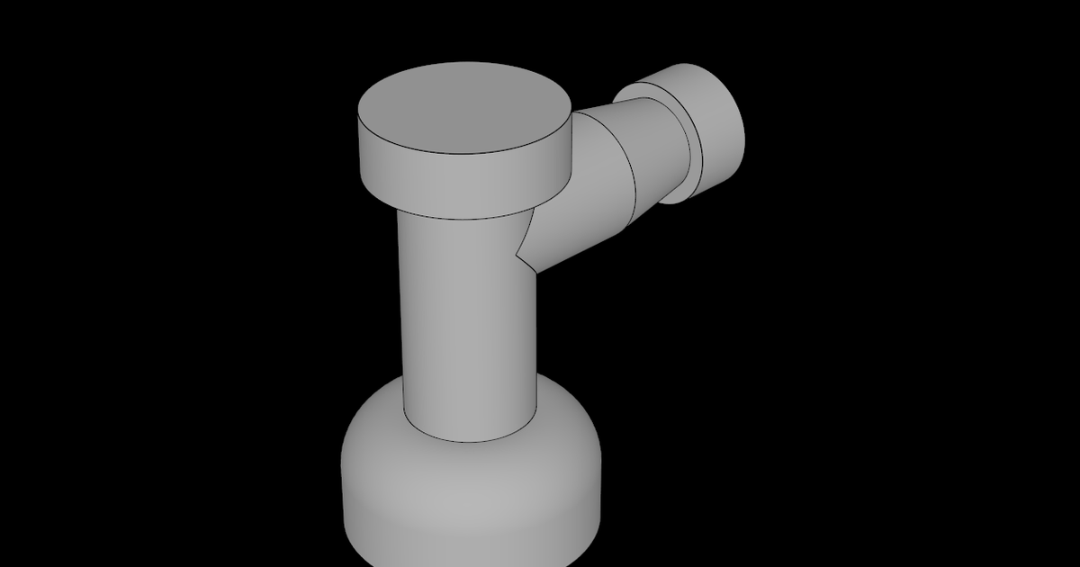 Lego Compatible (4599a.dat) Tap 1 x 1 with Hole in Spout by thall72 ...