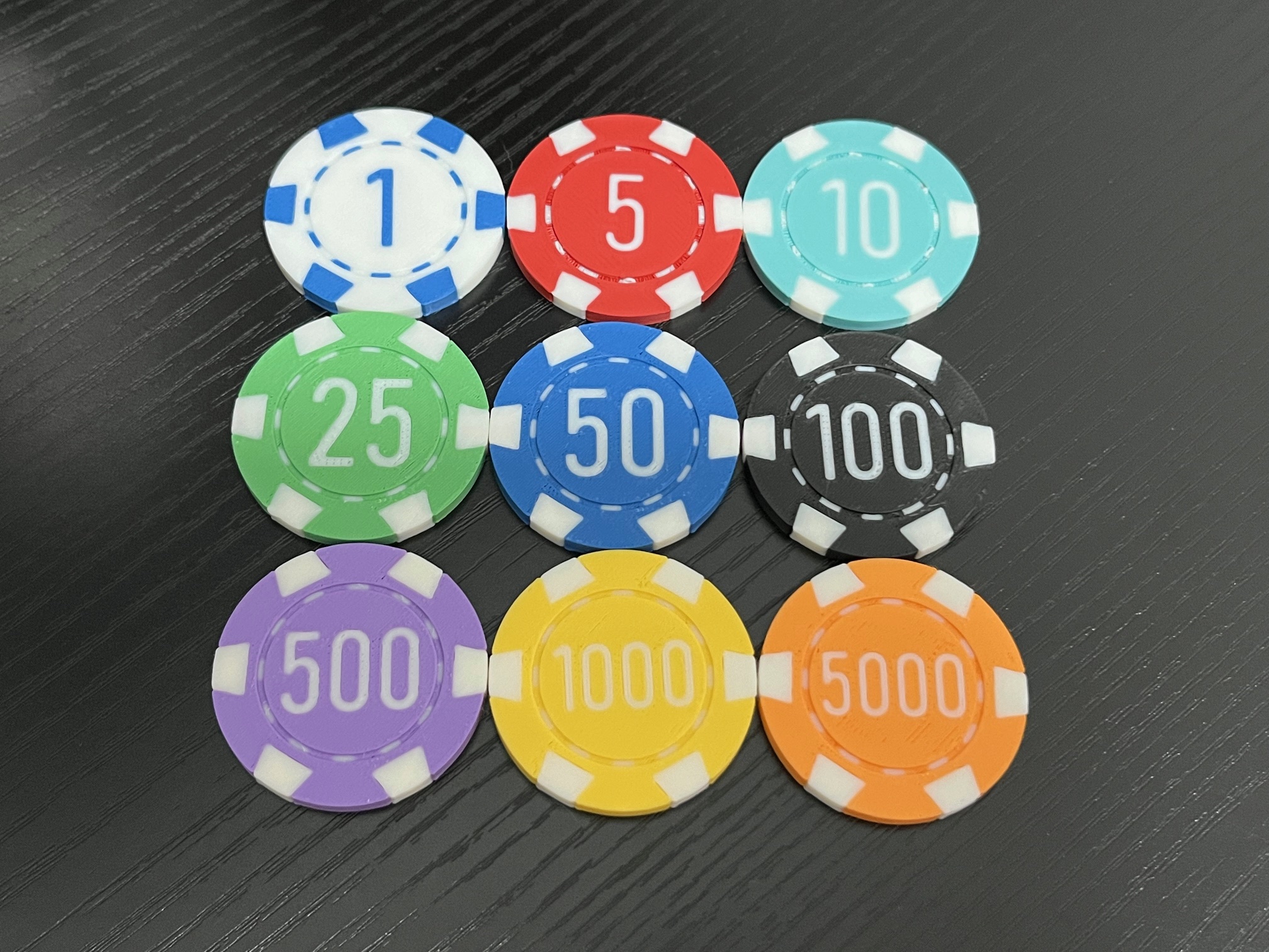 Poker Chips | Plain and Numbered by Jonan Seeley | Download free STL ...