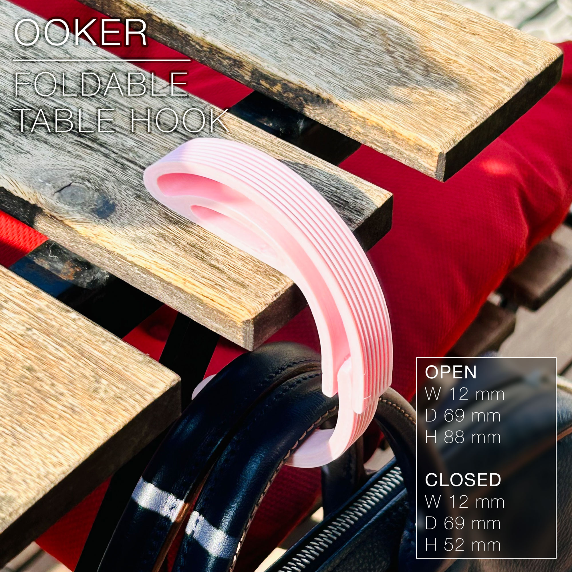 OOKER | foldable table hook, print-in-place by Charles Regaud ...