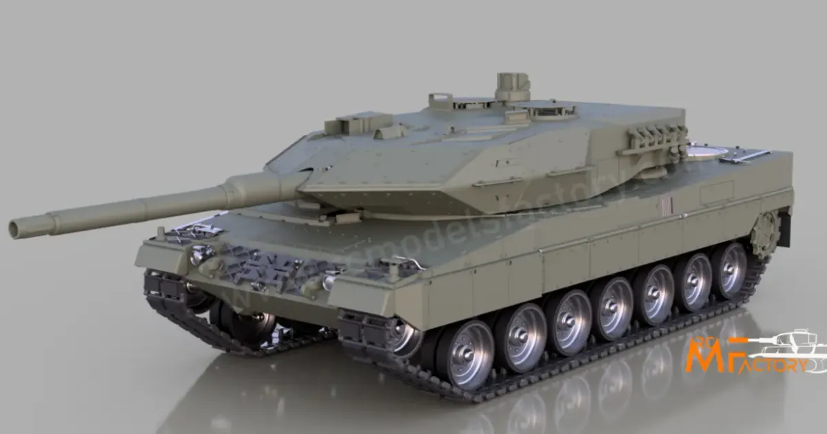 RC tank Leopard 2A6 - scale 1/10 by RC Models Factory | Printables Store