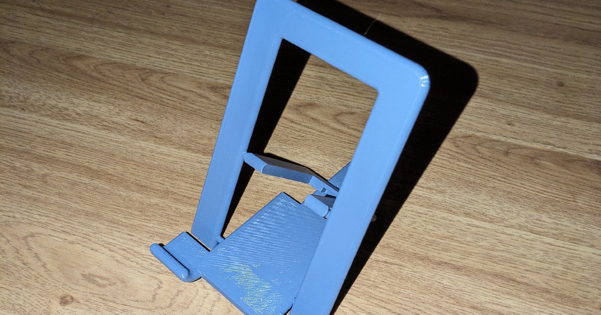 Foldable Phone Stand Print in Place by Alex | Download free STL model ...