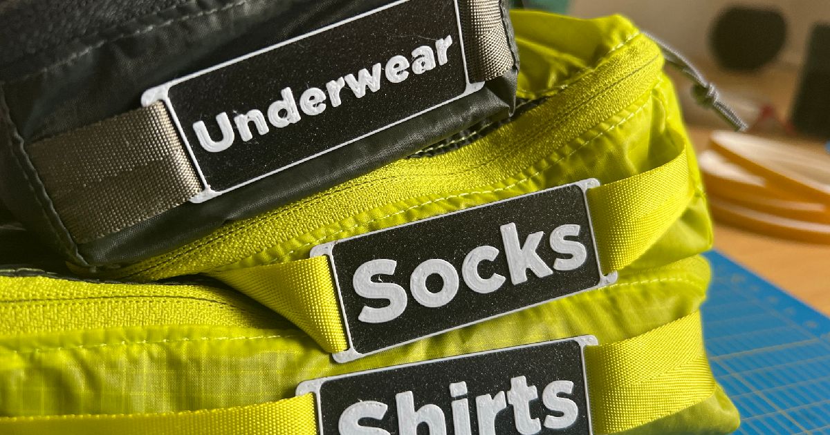 Osprey Packing Cube Labels by w00h | Download free STL model ...