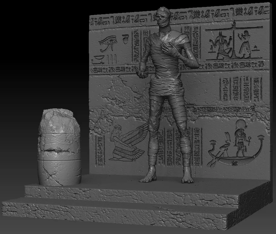 Mummy of Ancient Egypt Fan Art 3d print by 3dPrintFanArt | Download ...