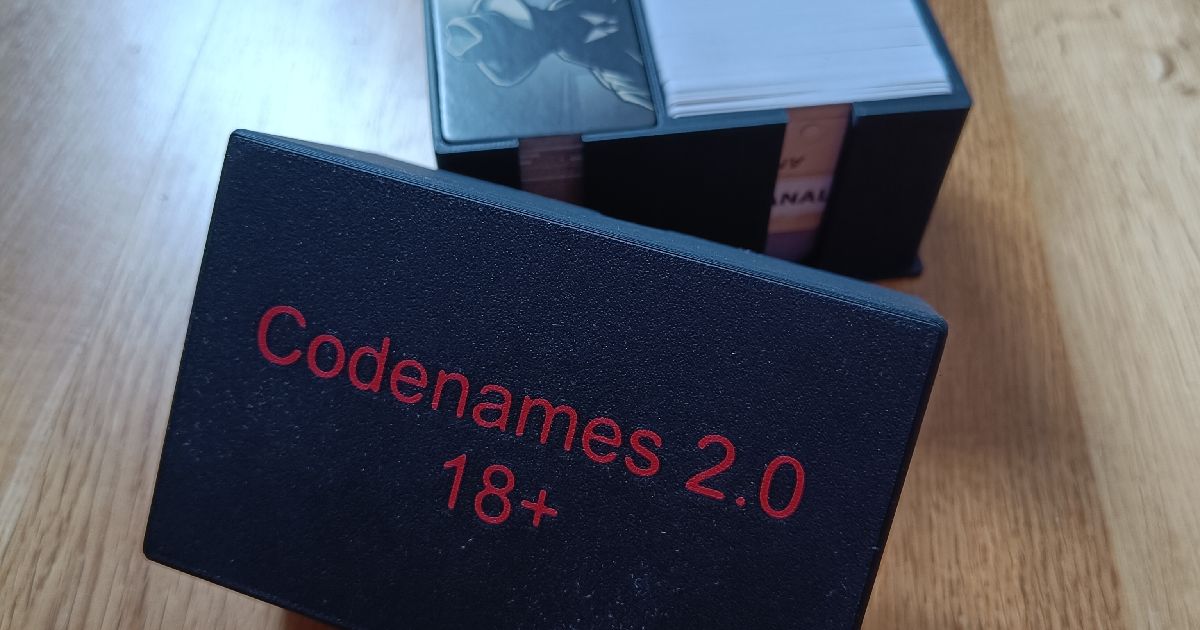 Codenames 2.0 compact box by mycreativechaos8 | Download free STL model ...
