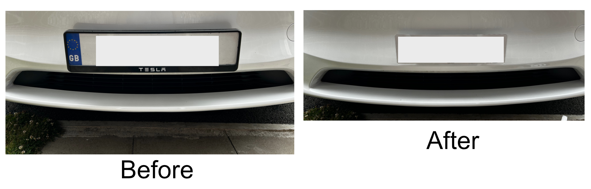 Tesla Model Y UK/EU Small Front Number Plate Holder by Beez | Download ...