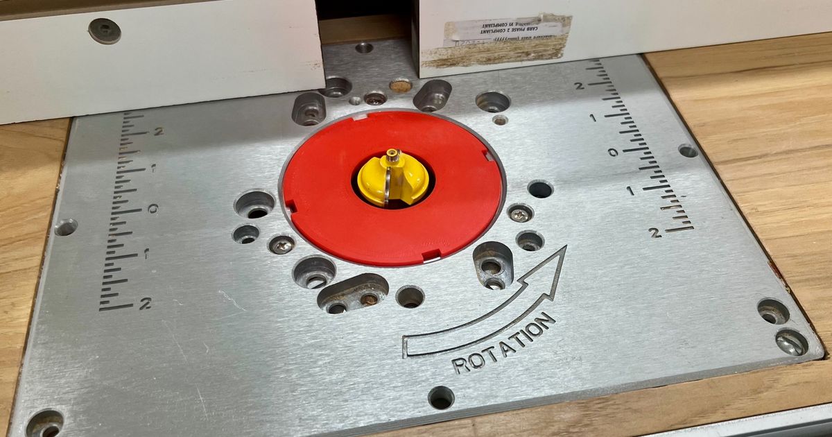 Bosch Router Table Insert Rings by JeffC | Download free STL model ...