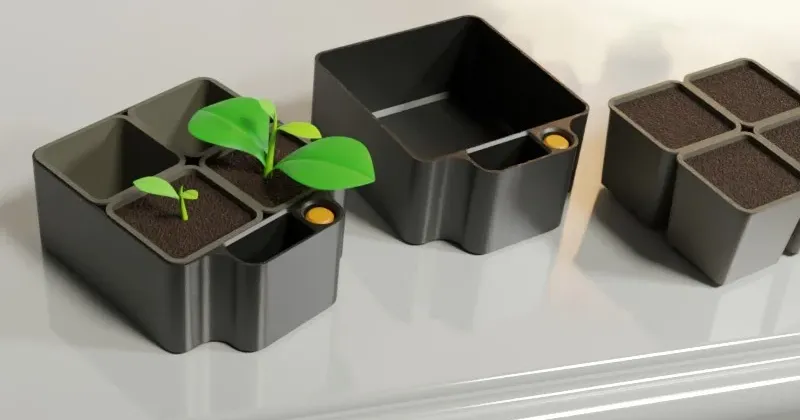 Automatic Seed Starter - Self Watering Seed Starter With Transparent ...
