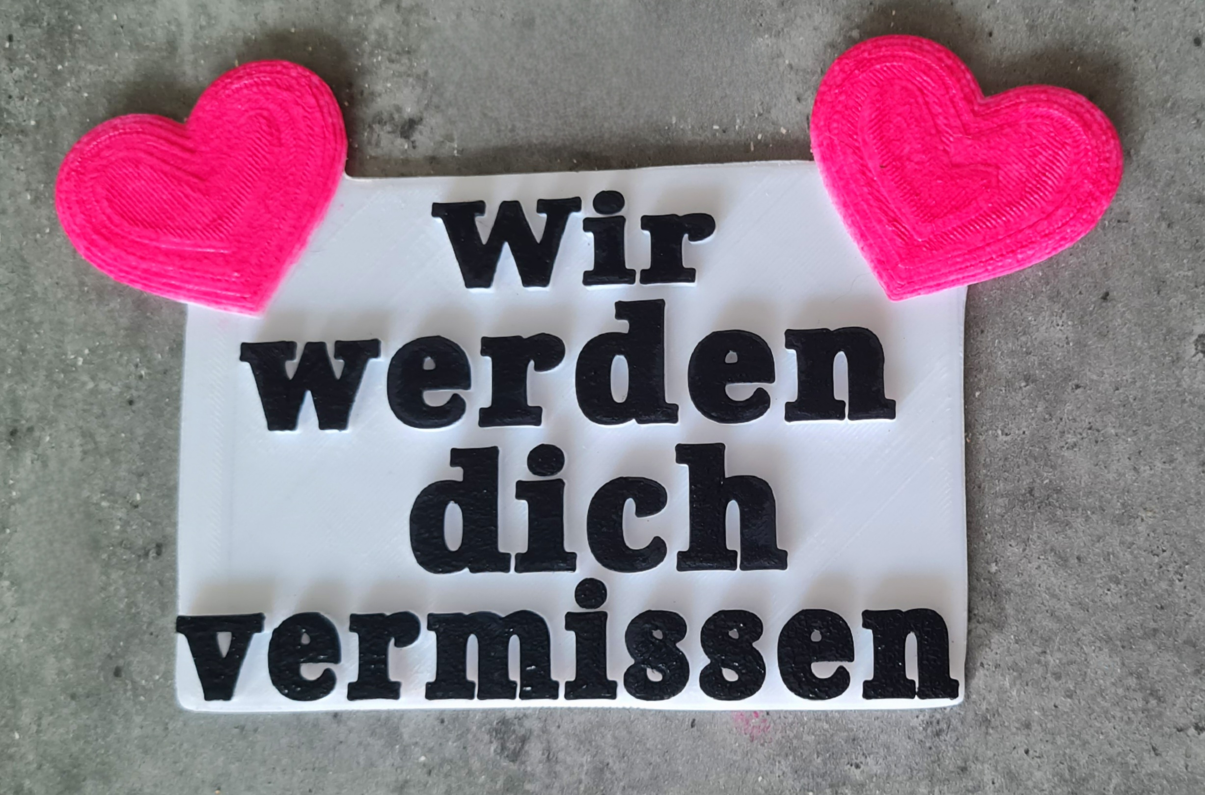 Wir werden dich vermissen by Nessy 3D Druck | Download free STL model ...